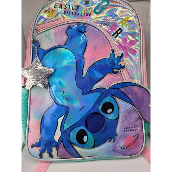 Disney | Bags | Disney Stitch Back Pack Gold Star Collection New By ...